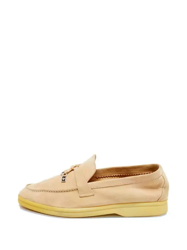 Loro Piana Suede Loafers - Neutrals