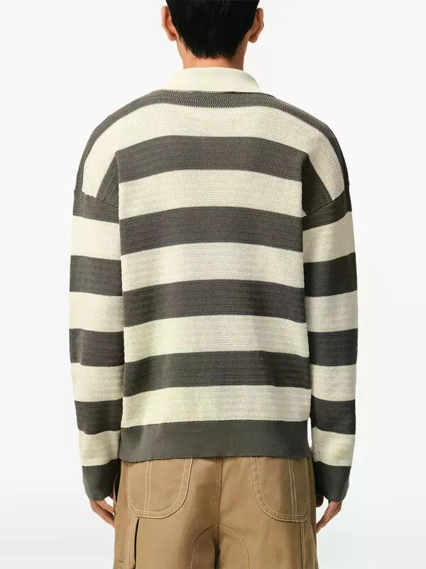 AMI Paris Cotton Cardigan With De Coeur Patch
