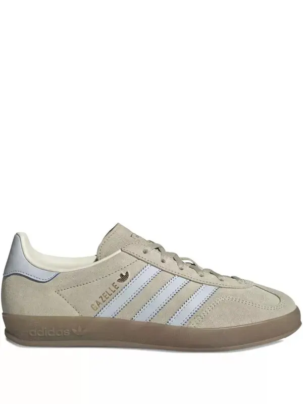 Adidas Gazelle Striped-detail Sneakers - Neutrals
