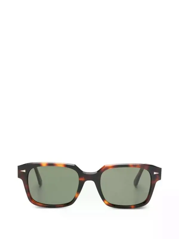 AHLEM Gros Caillou Square Frame Sunglasses - Brown