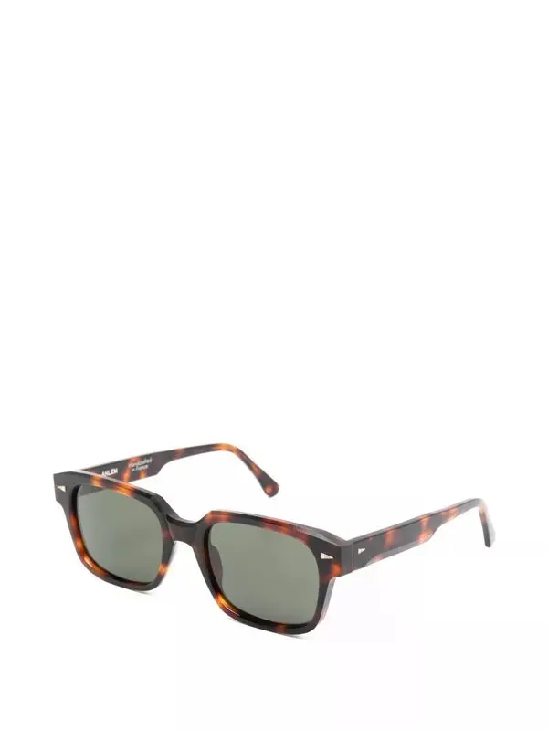 AHLEM Gros Caillou Square Frame Sunglasses - Brown