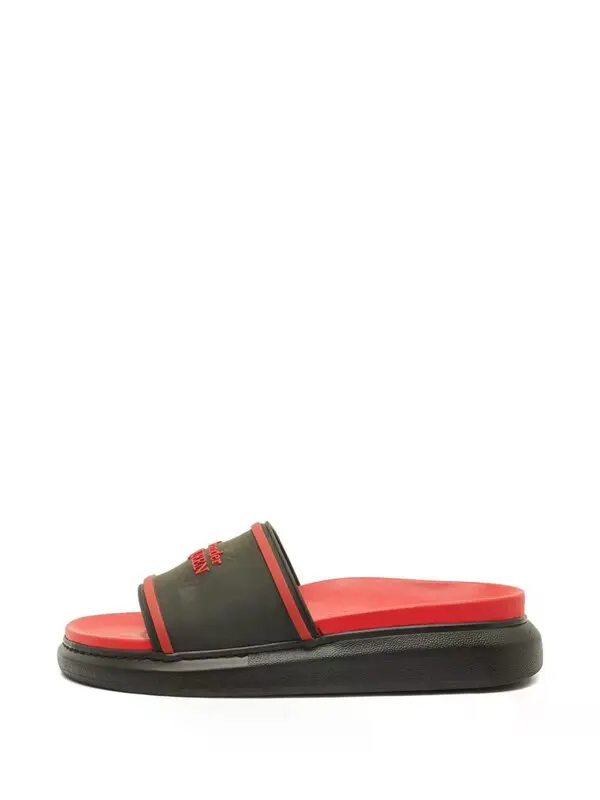 Alexander McQueen Rubber Logo Slides