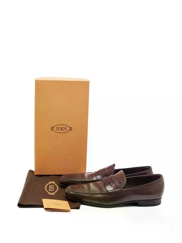 TOD'S Penny Leather Loafers