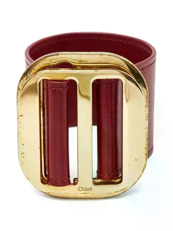 Chloé Leather Bracelet - Red