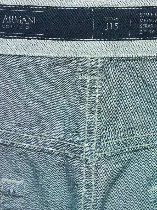 ARMANI Logo-patch Jeans
