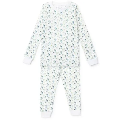 LILA AND HAYES Grayson Pajama Pant Set - Jumping Trout