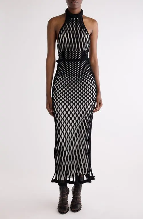 Givenchy Mesh Halter Neck Dress