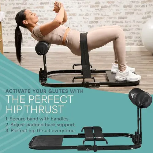 LIFEPRO Gluteblast Lite Hip Thrust Machine - Lite Black