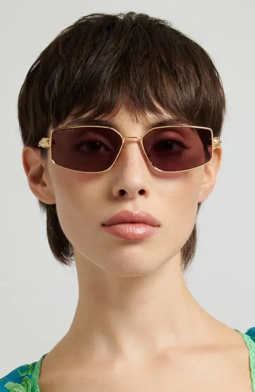 Etro 59mm Rectangular Sunglasses