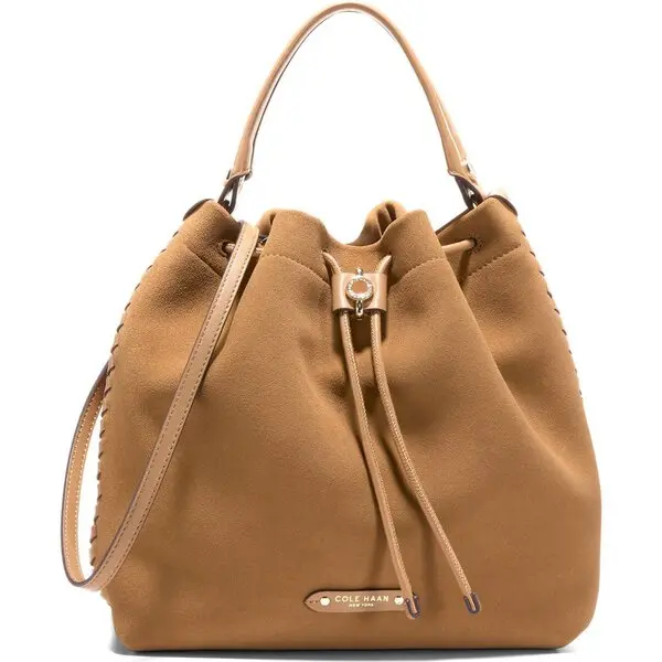 Cole Haan Isabella Bucket Bag - Ch Golden Honey Suede