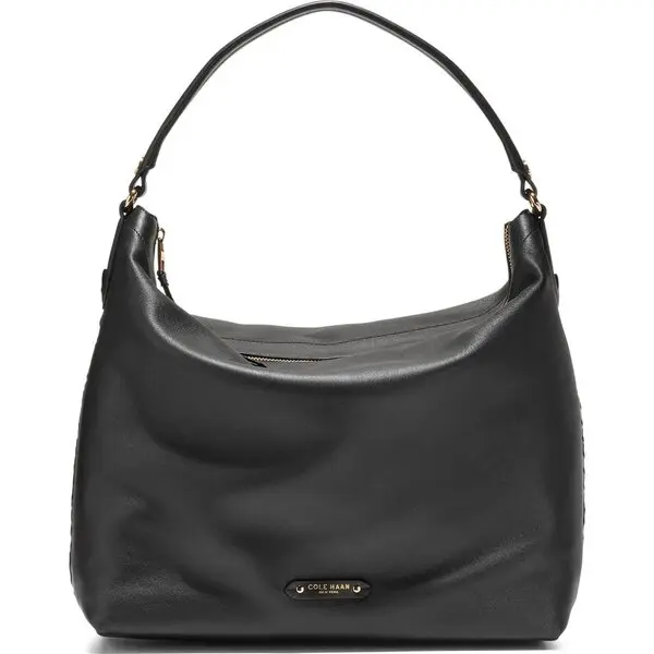 Cole Haan Isabella Leather Hobo Bag - Black