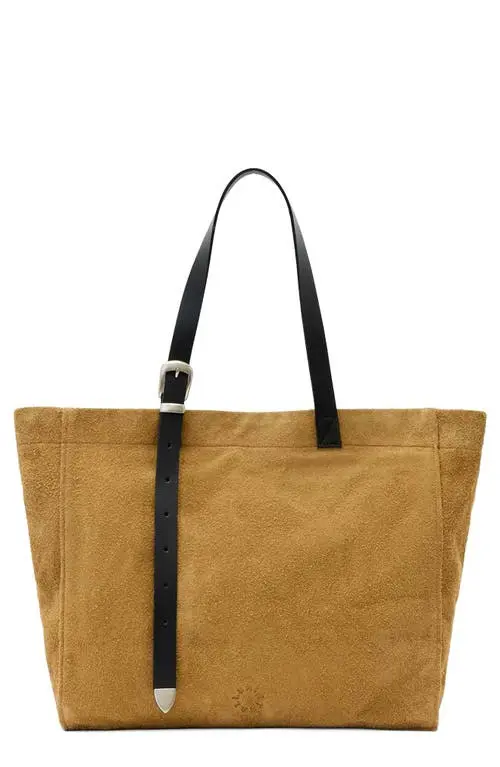 ALLSAINTS Haven Leather Tote - Biscuit Brown
