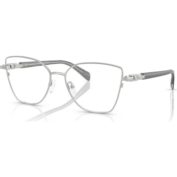 Michael Kors 55mm Butterfly Optical Glasses - Silver