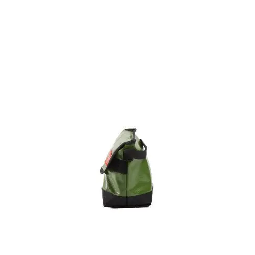 MANHATTAN PORTAGE Vinyl Vintage Mini Messenger Bag - Olive