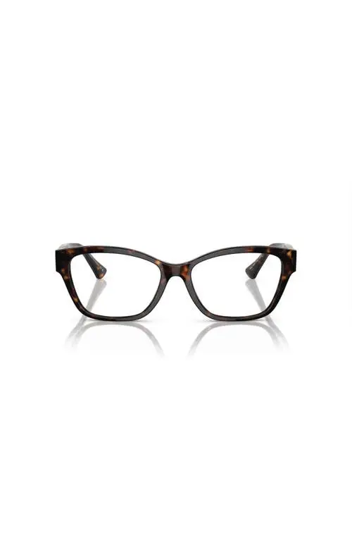 Versace 54mm Cat Eye Optical Glasses - Tortoise