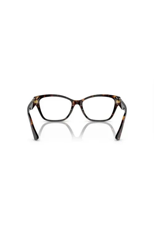 Versace 54mm Cat Eye Optical Glasses - Tortoise