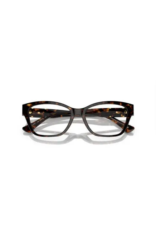 Versace 54mm Cat Eye Optical Glasses - Tortoise