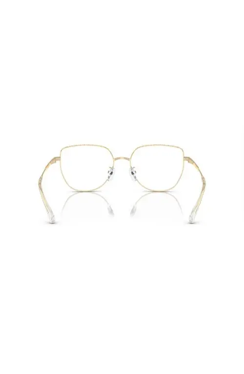 Michael Kors 55mm Round Optical Glasses - Gold