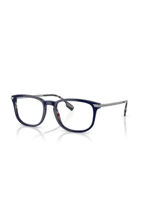 Burberry 56mm Rectangle Optical Glasses - Blue