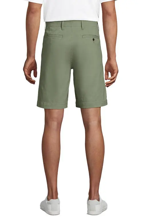 LANDS' END Knockabout 9" Comfort Waist Classic Fit Chino Short - Sage