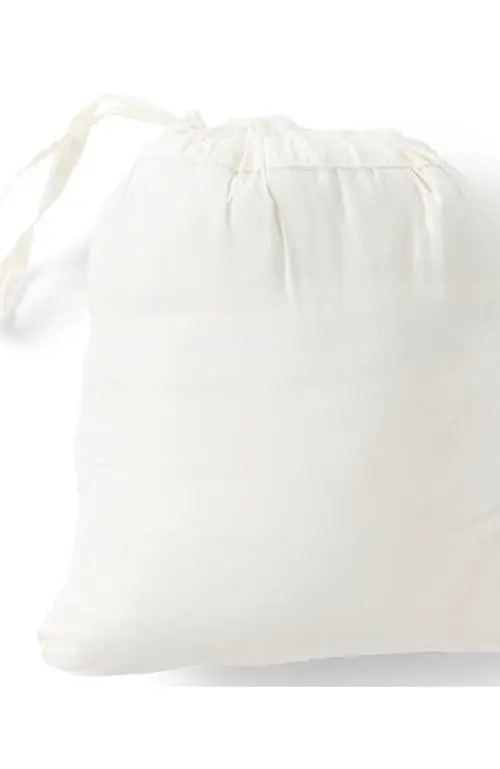 LANDS' END Wanderweight Ultralight Packable Chevron Quilted Down Jacket - Ivory