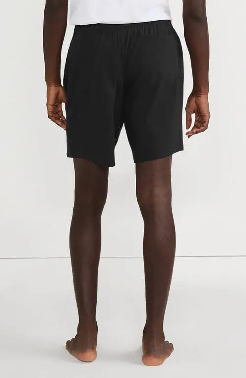LANDS' END Knit Jersey Pajama Shorts - Black