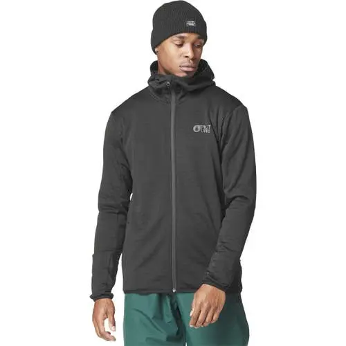 PICTURE ORGANIC Bake Grid Full-zip Hooded Fleece - Black