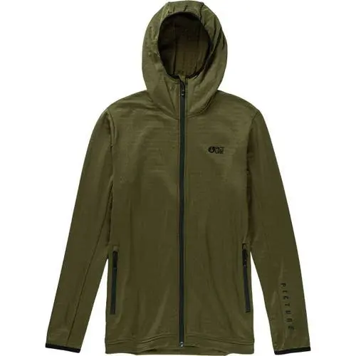 PICTURE ORGANIC Bake Grid Full-zip Hooded Fleece - Tobacco