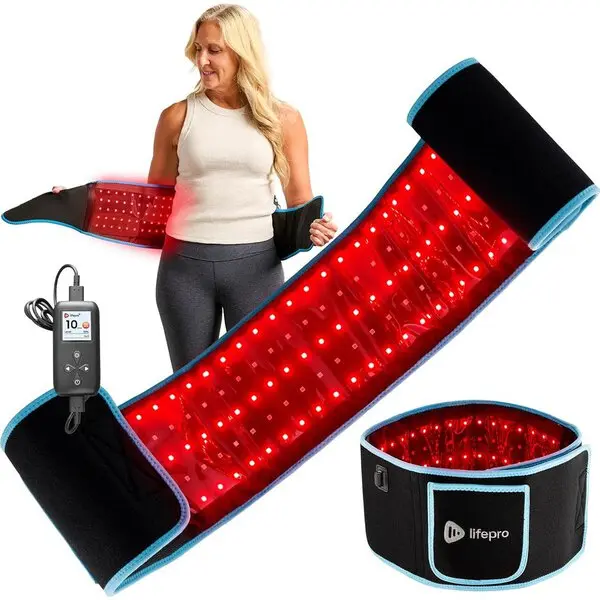 LIFEPRO Allevared Red Light Therapy Belt Infrared 660nm And 850nm Lights - Blue