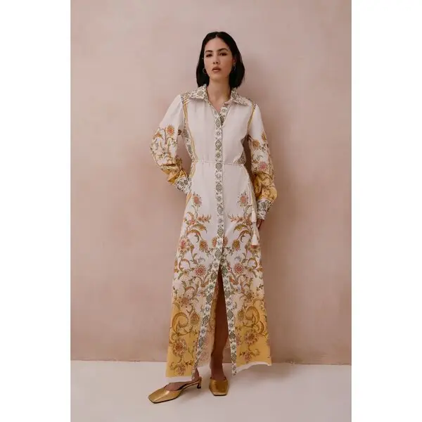 RAISHMA Briar Printed Maxi Dress - Yellow