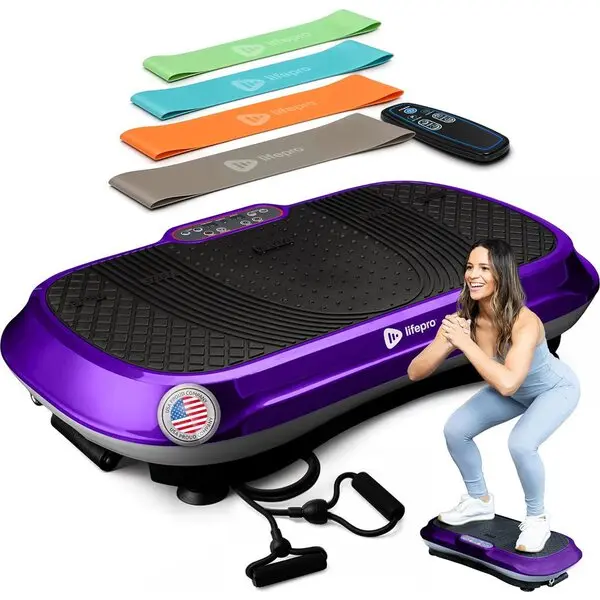 LIFEPRO Vibration Plate Exercise Machine - Purple