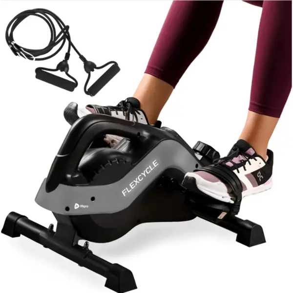 LIFEPRO Flex Stride Under Desk Bike Pedal Mini Elliptical Exerciser - Grey