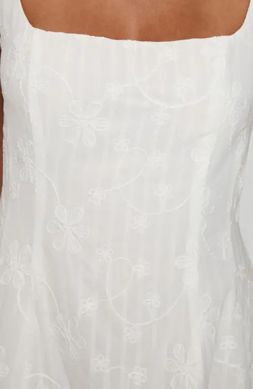 Princess Polly Floral Embroidered Mini Dress