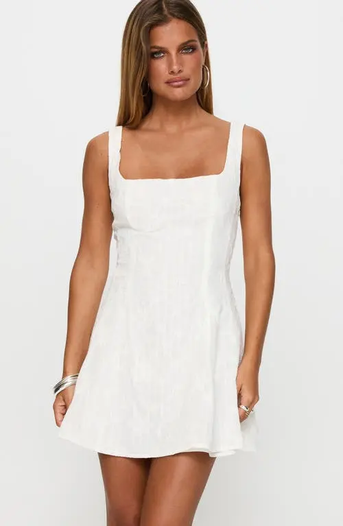Princess Polly Floral Embroidered Mini Dress