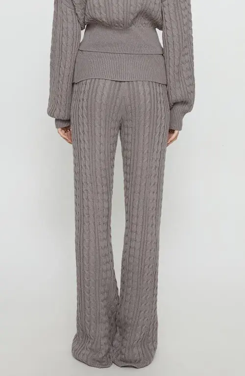 Princess Polly Baleigh Cable Stitch Foldover Pants