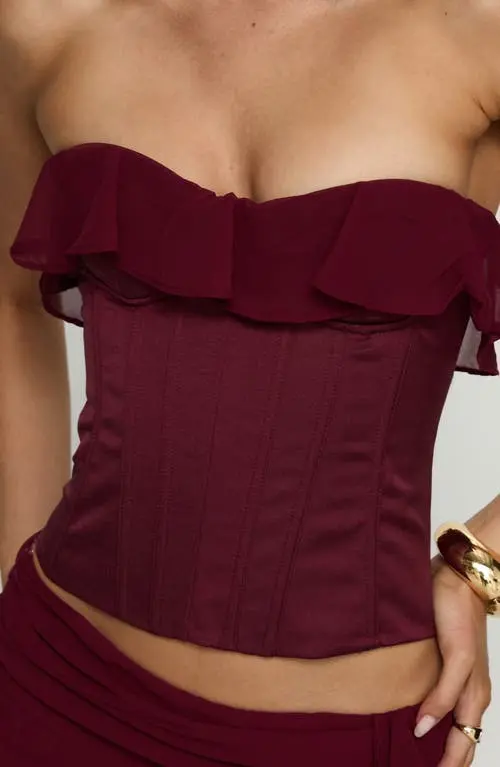 Princess Polly Holliann Ruffle Strapless Corset Top