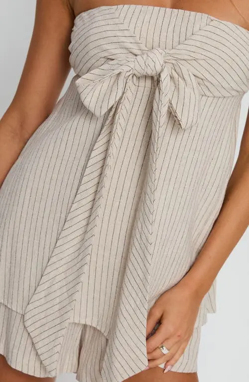 Princess Polly Jetsetter Stripe Strapless Romper