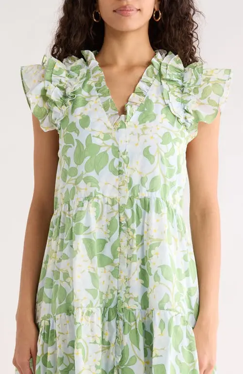 SUGARLIPS Kiany Floral Print Minidress