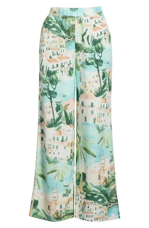 SUGARLIPS Piti Town Snipy High-waist Wide-leg Pants