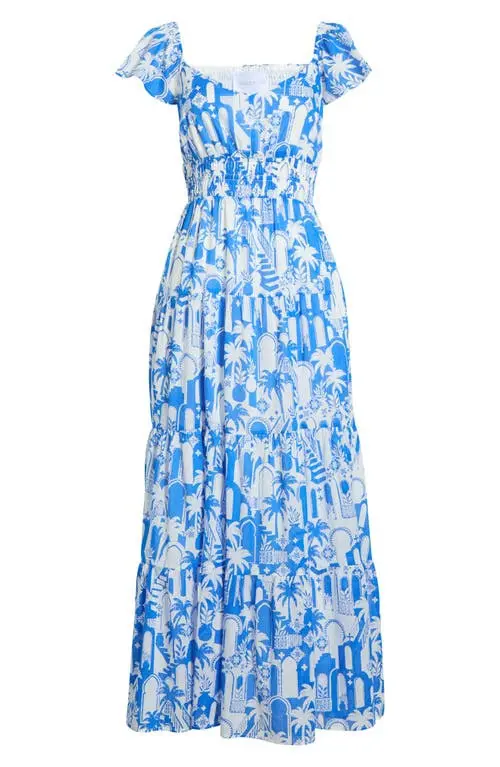 SUGARLIPS Nala Tiered Smocked Maxi Sundress