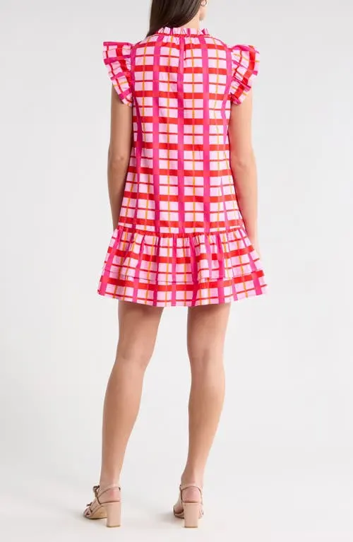 SUGARLIPS Darvy Check Shift Minidress