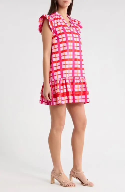 SUGARLIPS Darvy Check Shift Minidress