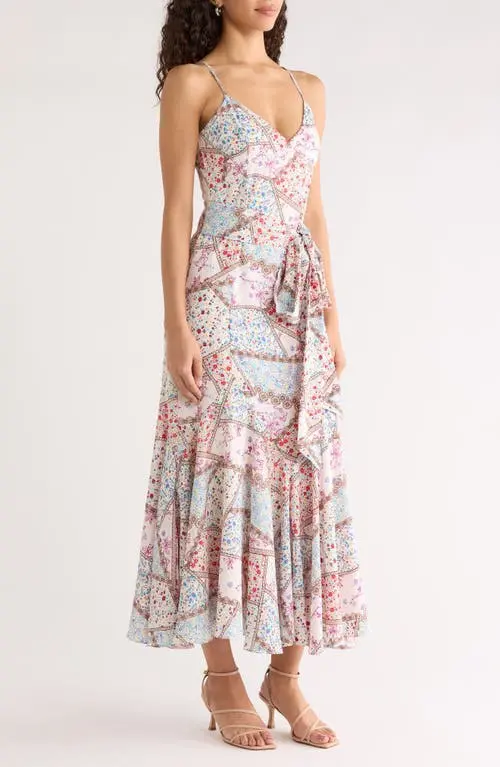 SUGARLIPS Floral Pleated Midi Dress