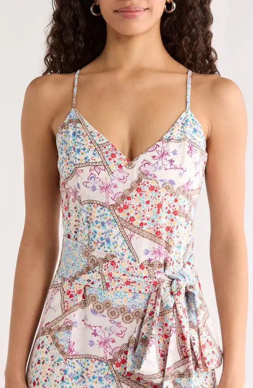 SUGARLIPS Floral Pleated Midi Dress
