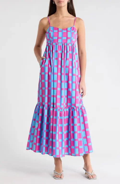 SUGARLIPS Marvy Check Maxi Sundress