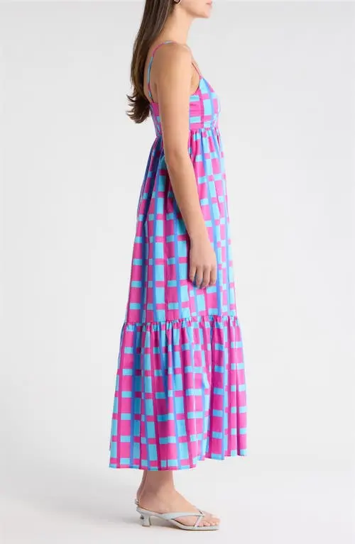 SUGARLIPS Marvy Check Maxi Sundress