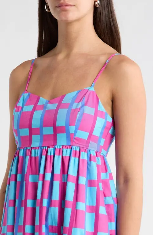 SUGARLIPS Marvy Check Maxi Sundress