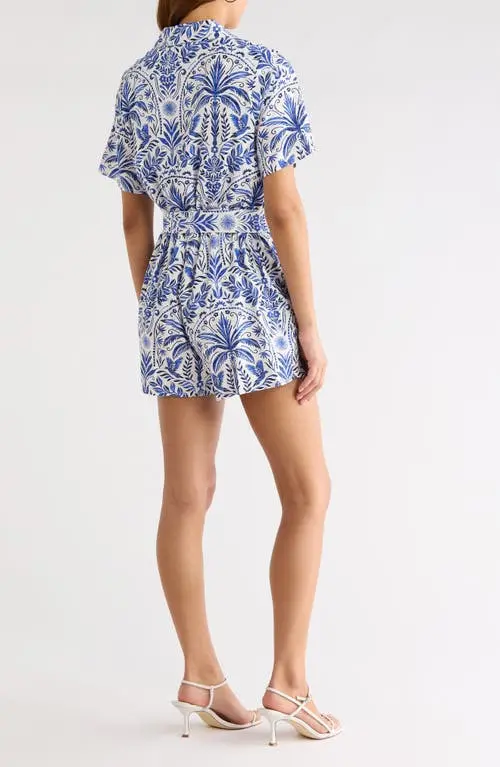 SUGARLIPS Romina Tropical Soria Belted Romper