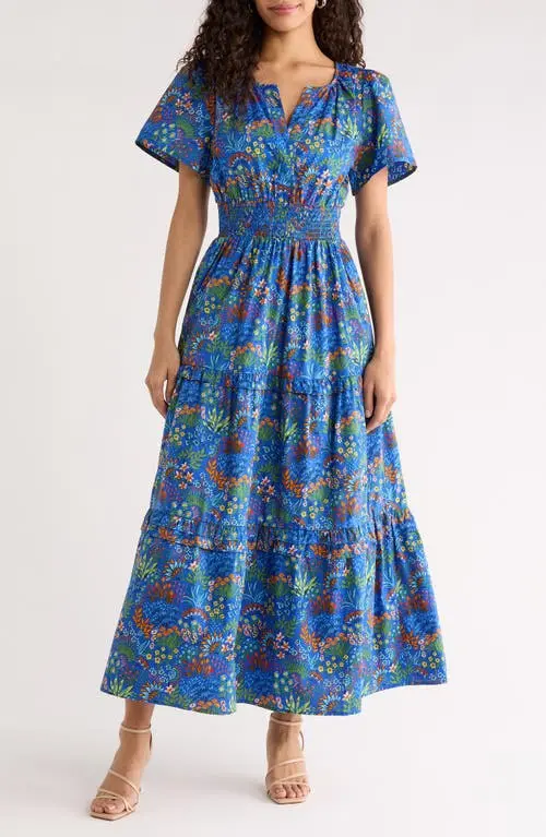 SUGARLIPS Haylie A-line Dress - Cobalt-combo