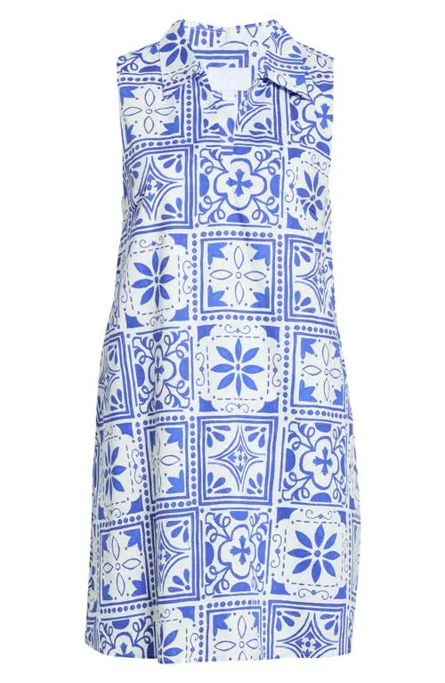 SUGARLIPS Arbor Tile Lexya Cotton Shift Dress
